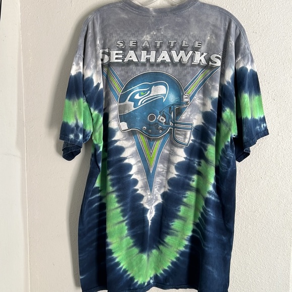 NFL | Shirts | Vintage Tie Dye Seattle Seahawks Front And Back Graphic ...